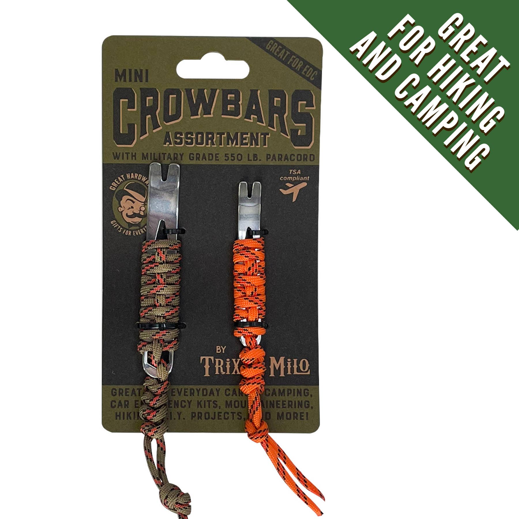 MINI-CROWBAR tool assortment (2) with Paracord wrap | Danielle Rose and ...