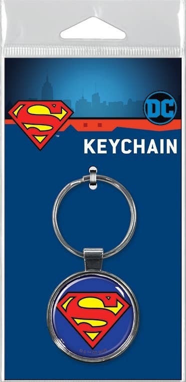 DC Comics Superman Logo Keychains | Danielle Rose and Co, LLC